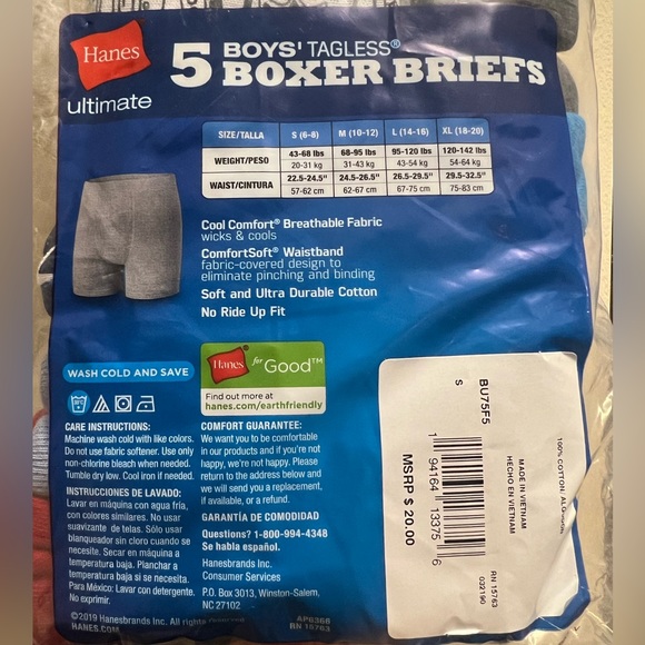 Hanes | Bottoms | Hanes Boy 5 Pack Boxer Briefs | Poshmark